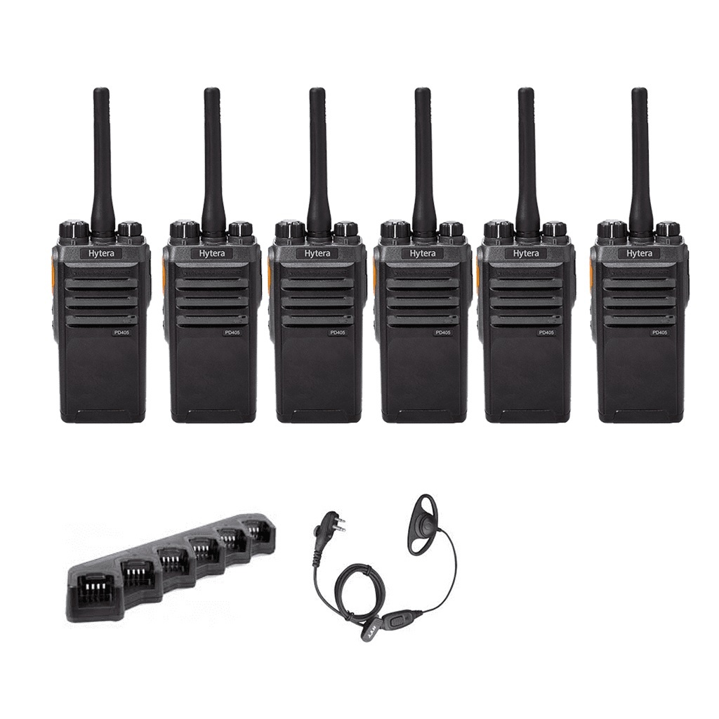 Hytera PD405 Two Way Digital Radio x6 Bundle | Direct Radios