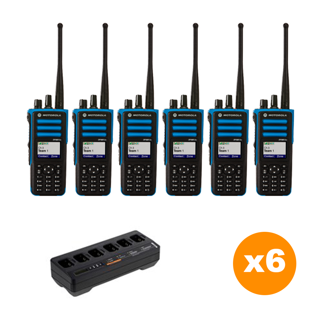 Motorola DP4801Ex Atex Digital Radio x6 Bundle | Direct Radios