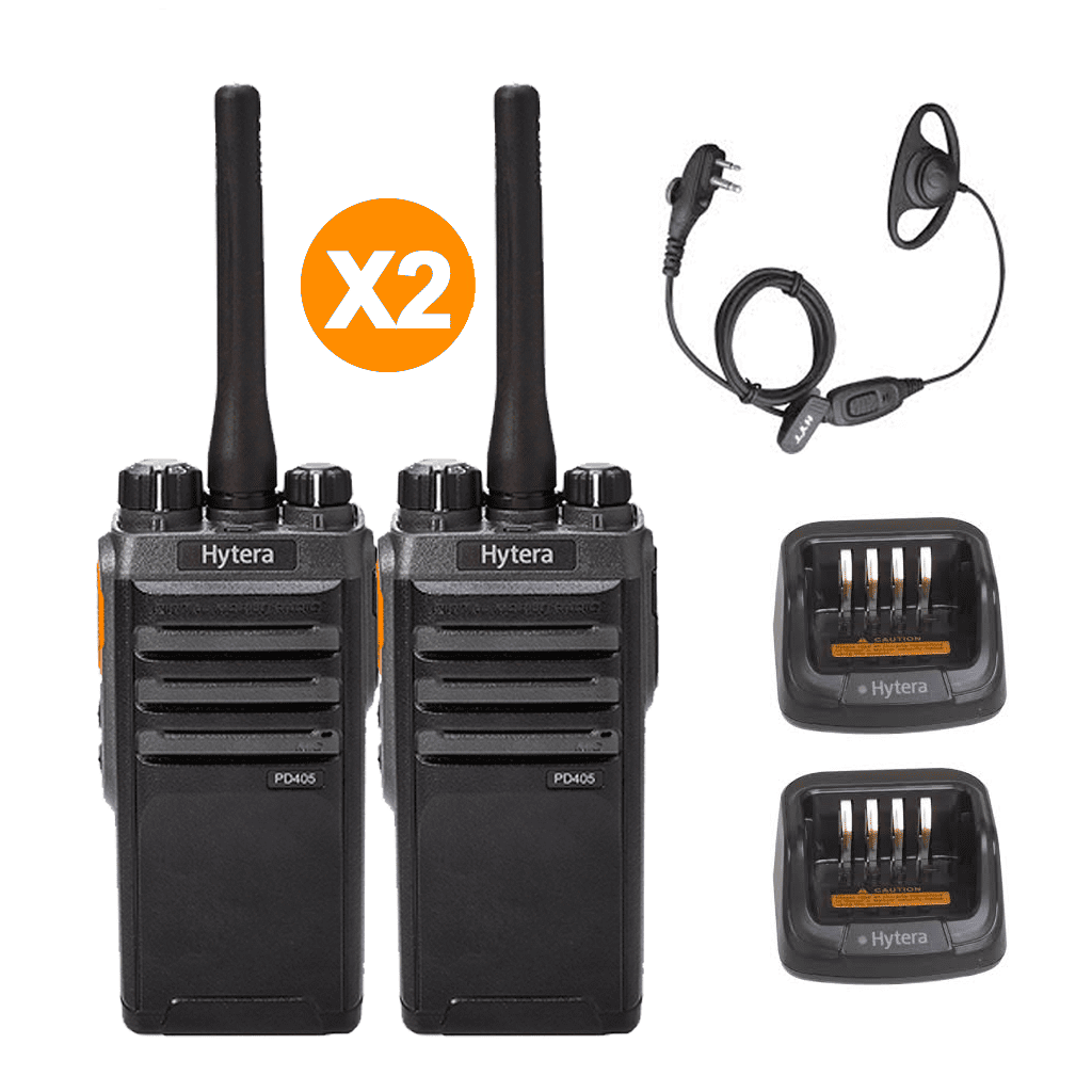 Hytera PD405 Two Way Digital Radio x2 Bundle | Direct Radios