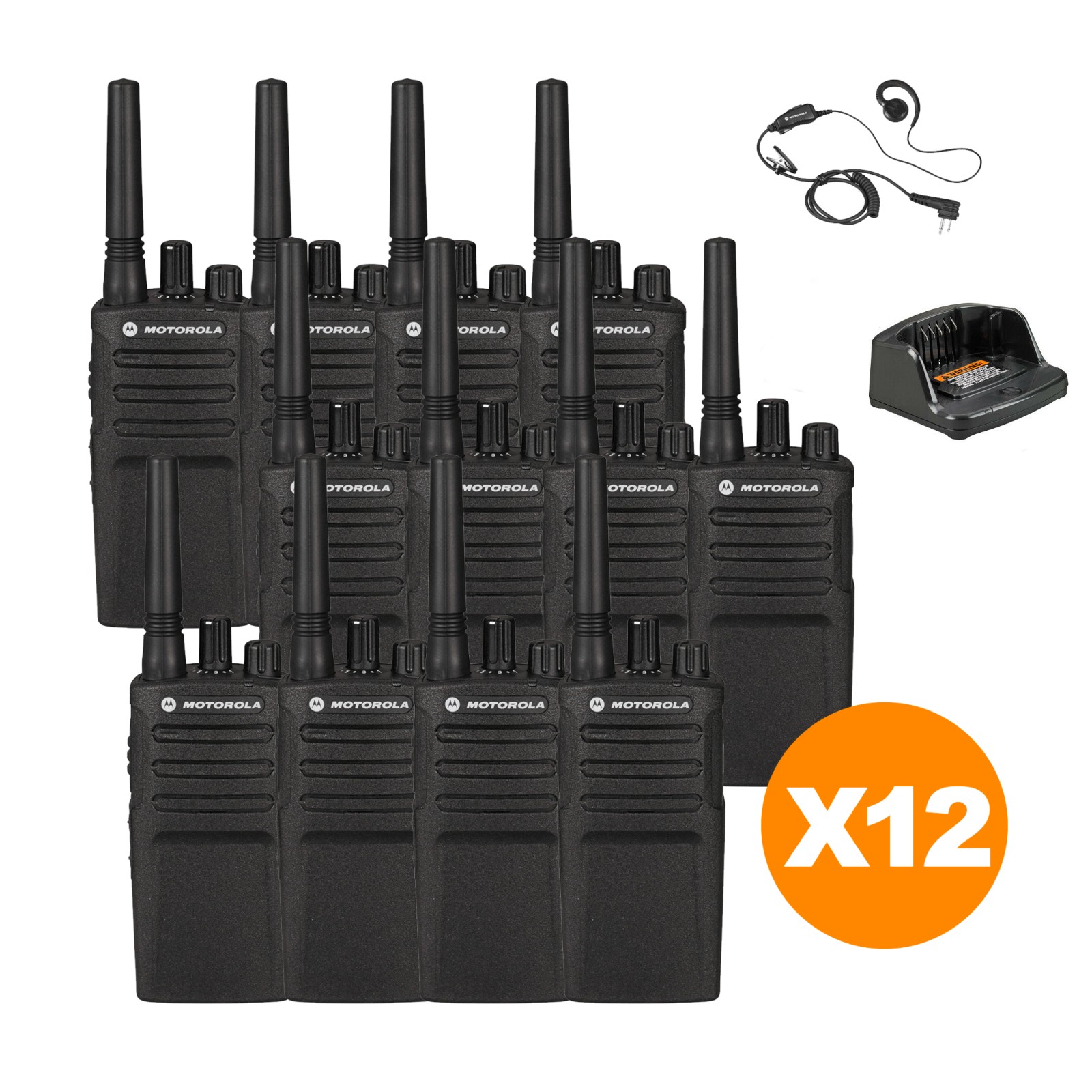 Motorola XT420 x12 Radio x12 Single Chargers Bundle | Direct Radios