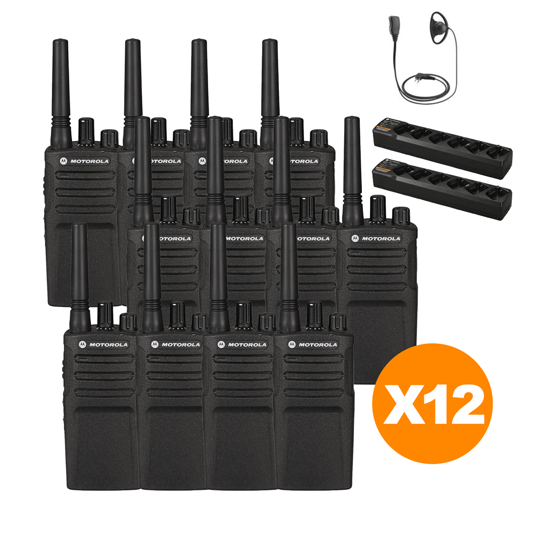 Motorola XT420 x12 Radio 2x 6 Way Charger Bundle | Direct Radios