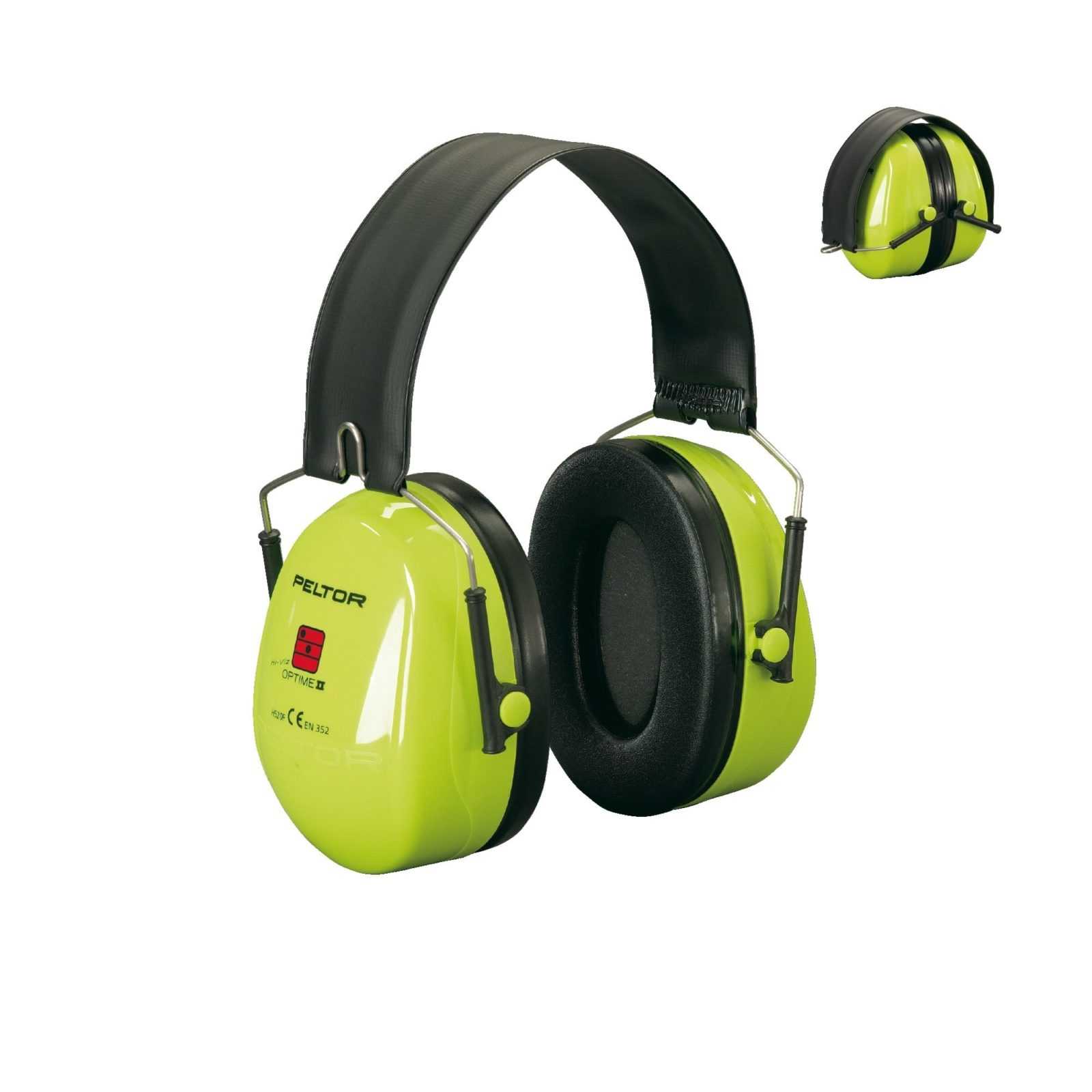 3M Peltor Optime II Ear Muffs Headband Hi-Viz H520A-472-GB | Direct Radios