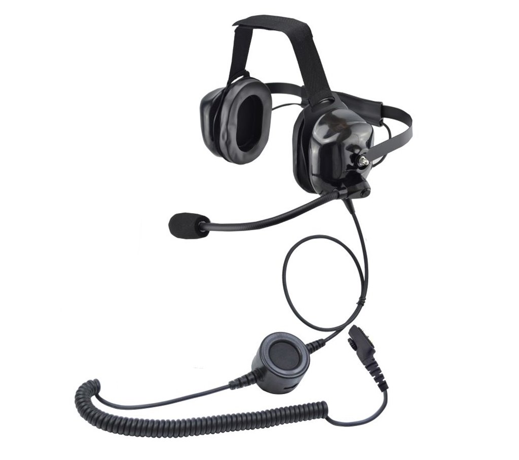 Hytera PD7 Series Compatible Noise Cancelling Heavy Duty Headset with ...