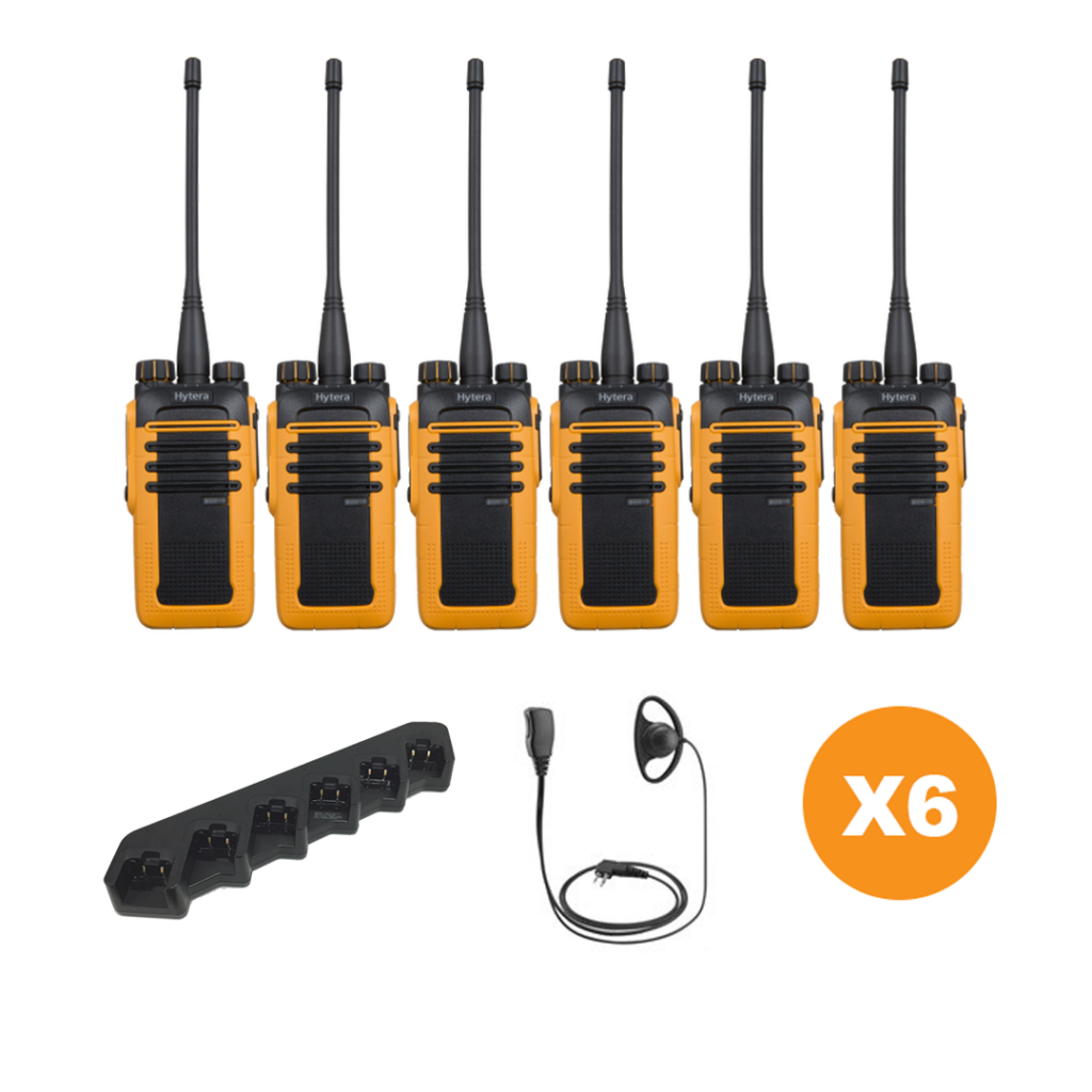 Hytera BD615 Digital Two Way Radio x6 Bundle | Direct Radios