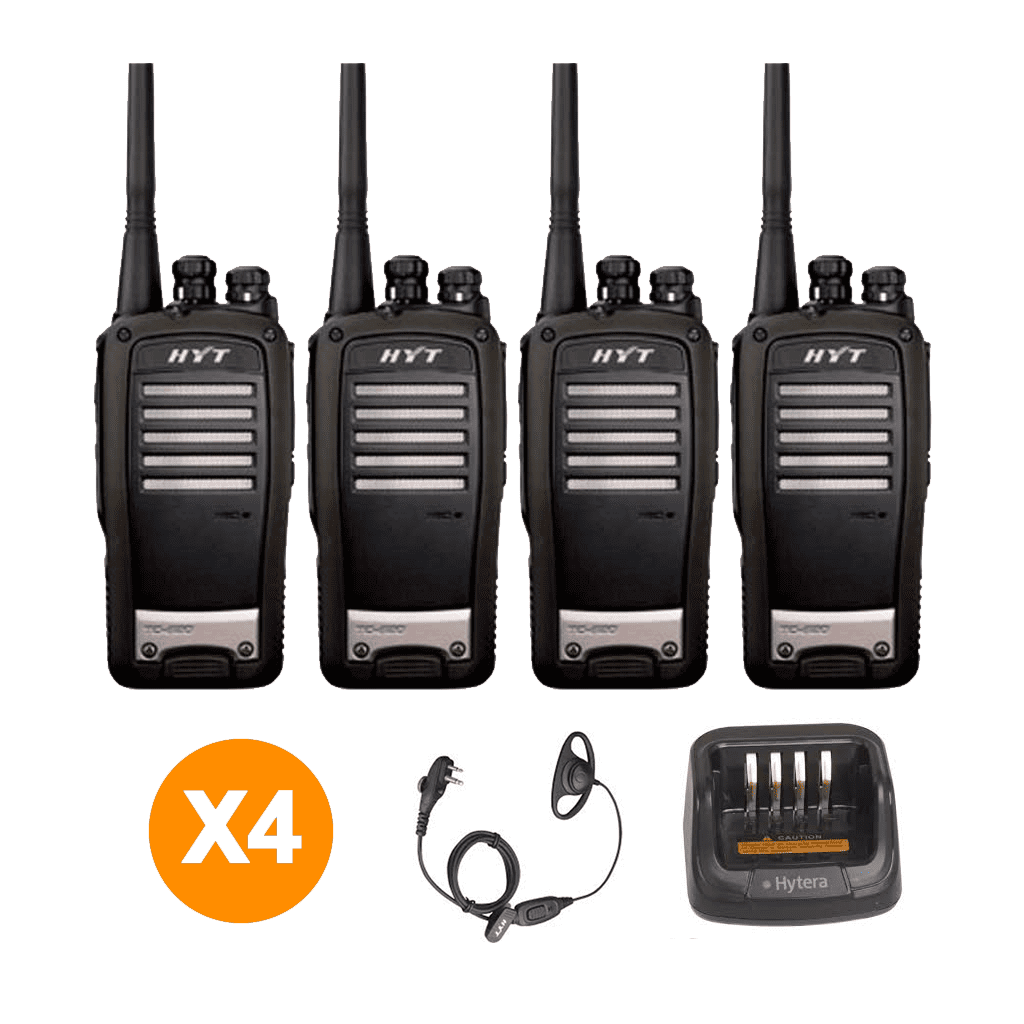 Hytera TC620 Two Way Analogue Radio x4 Bundle | Direct Radios